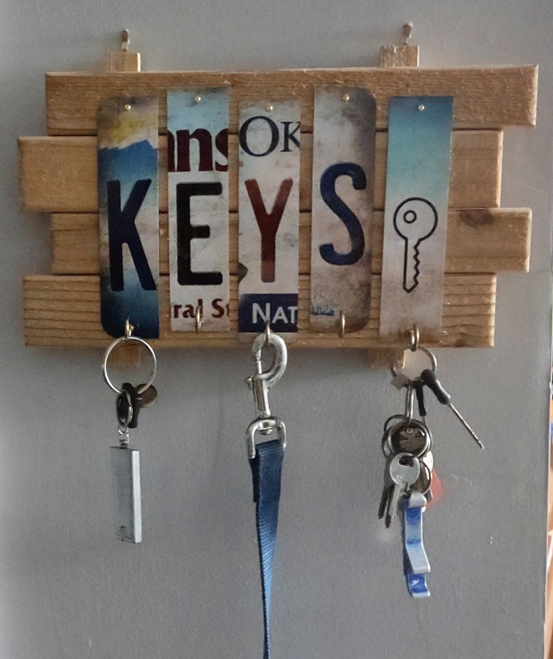 Key Rack Cut License Plate Strip Sign - Etsy