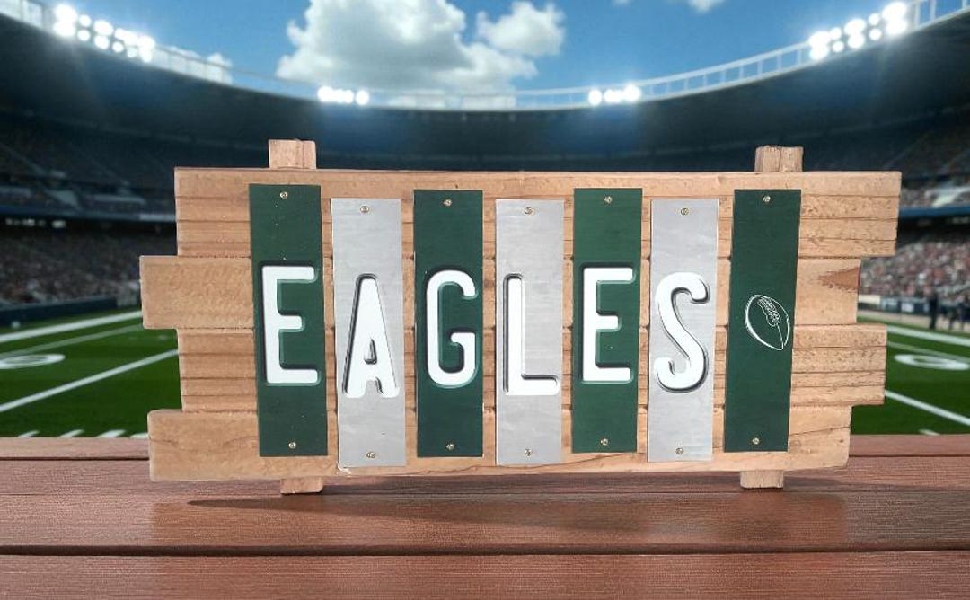 Eagles Color Fun Strip Sign - Etsy
