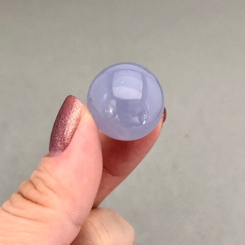 Home & Living Blue chalcedony mini sphere Rocks & Geodes Home Décor ...