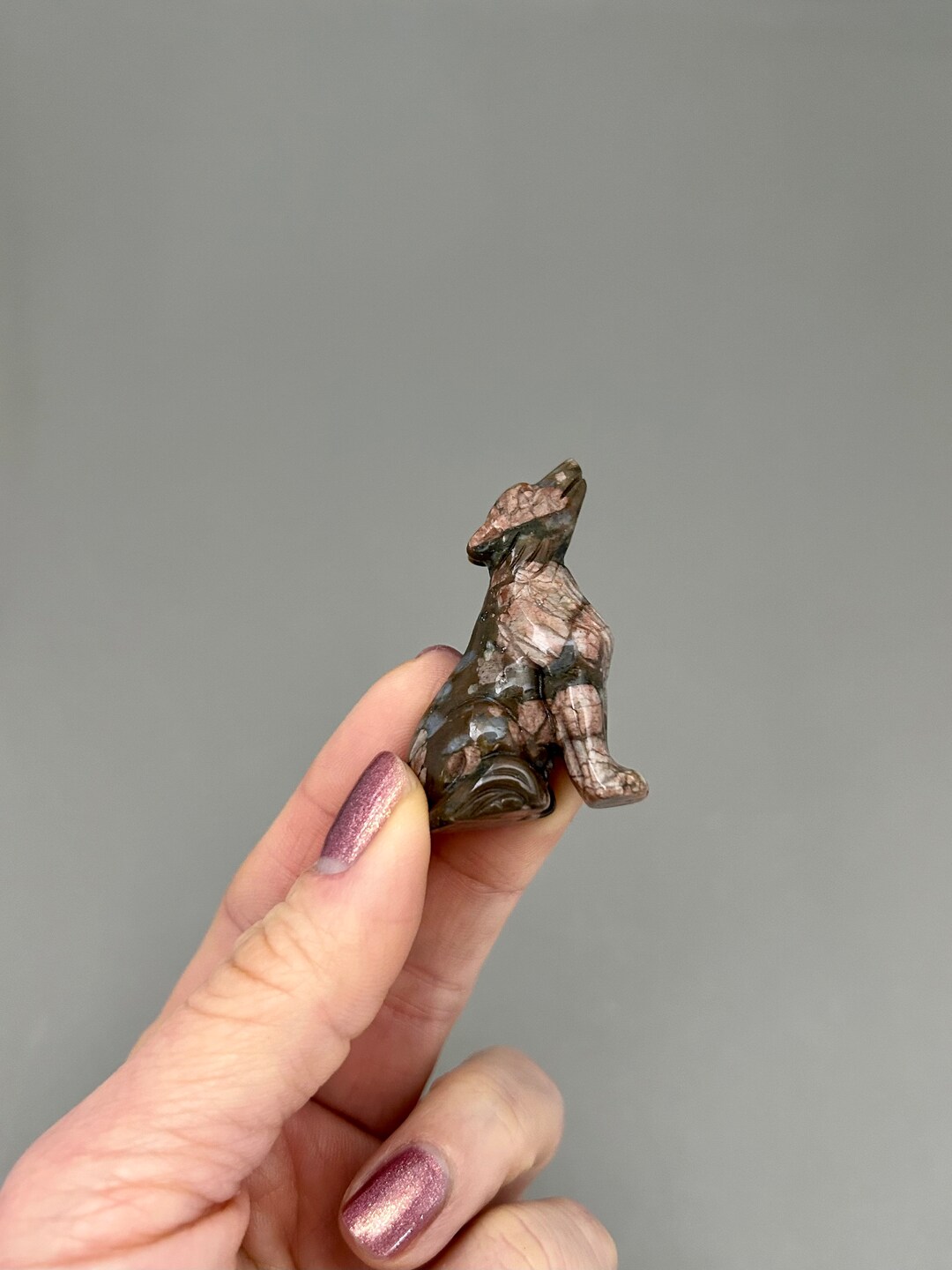 Wolf Figurine Llanite Que Sera Sera Wolf Lovers Figurine Collection ...