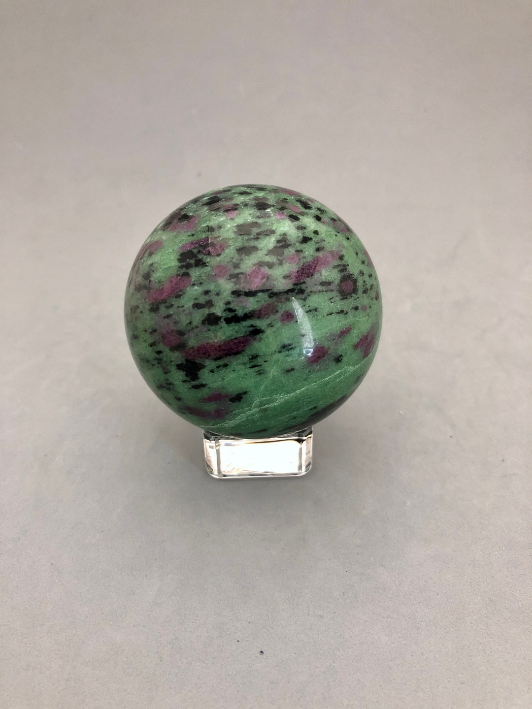 Ruby in Zoisite Ruby in Anyolite Sphere 2 3/8 Diameter - Etsy