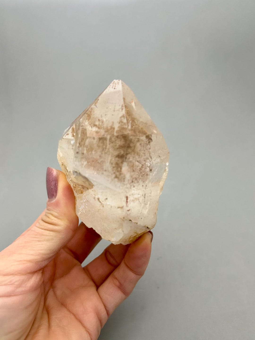 Rough Point Limonite Himalayan Quartz Crystal Grid Crystal Energy ...