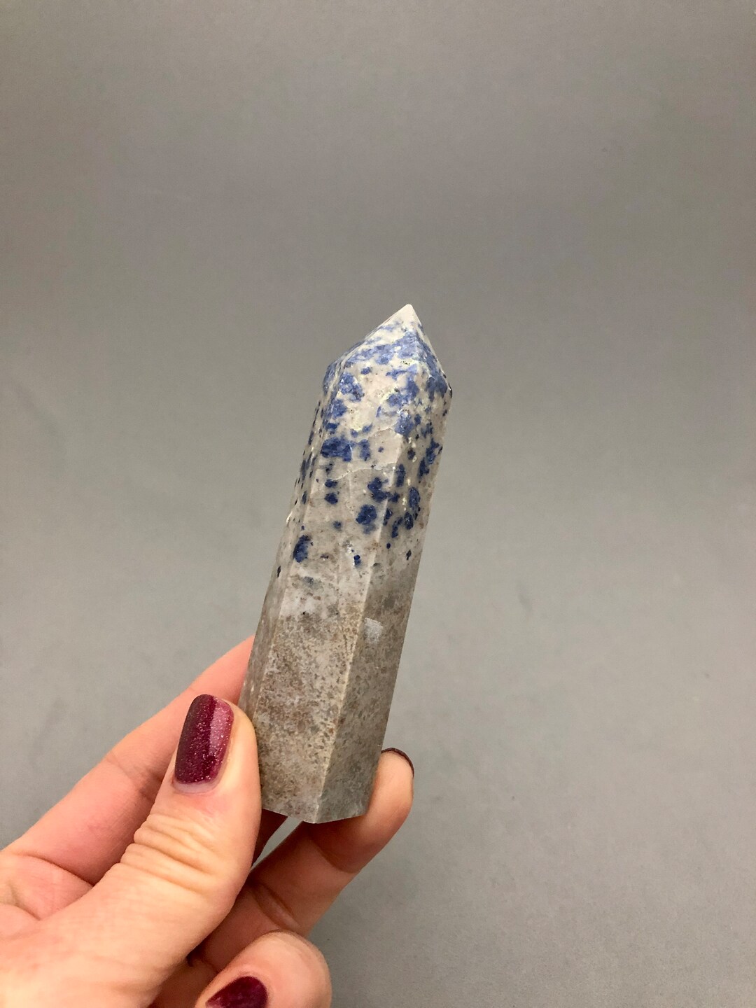 K2 Jasper Stone Azurite in Granite Point 3 7/8 Tall - Etsy