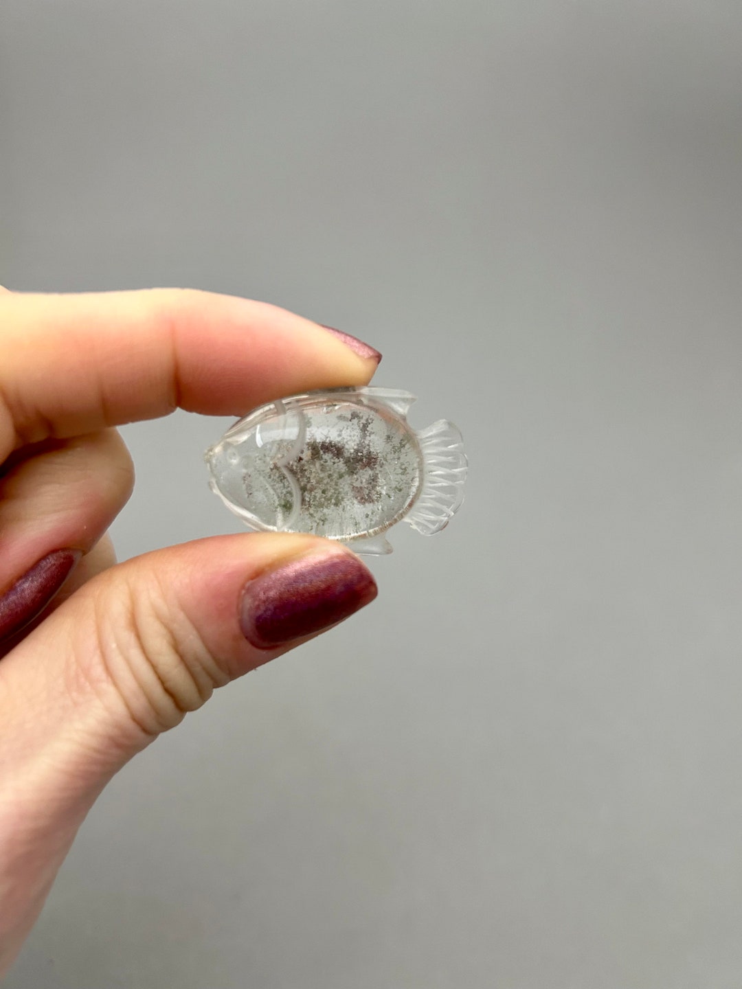 Lodelite Quartz Fish Small Carving (1 5/16") for Witch Altars, Crystal ...