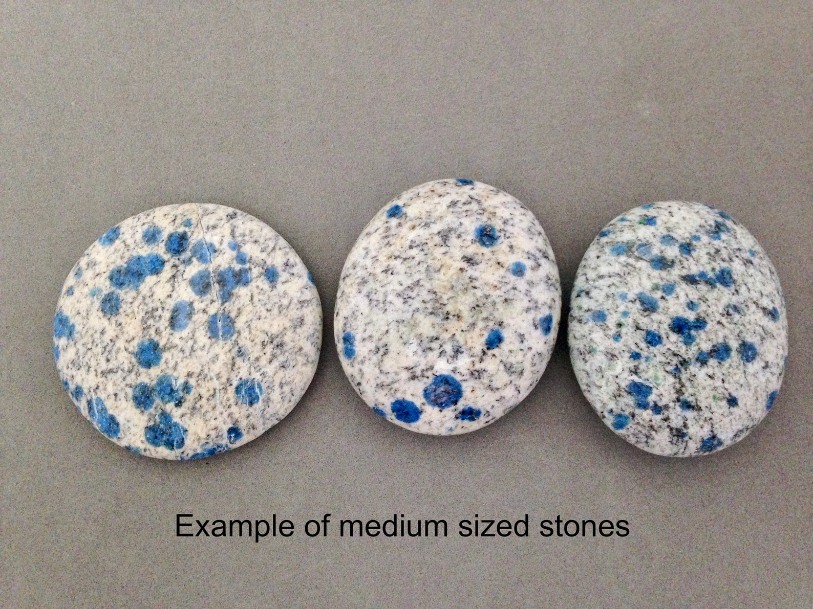 K2 Jasper Stone Azurite in Granite Palm Stone | Etsy