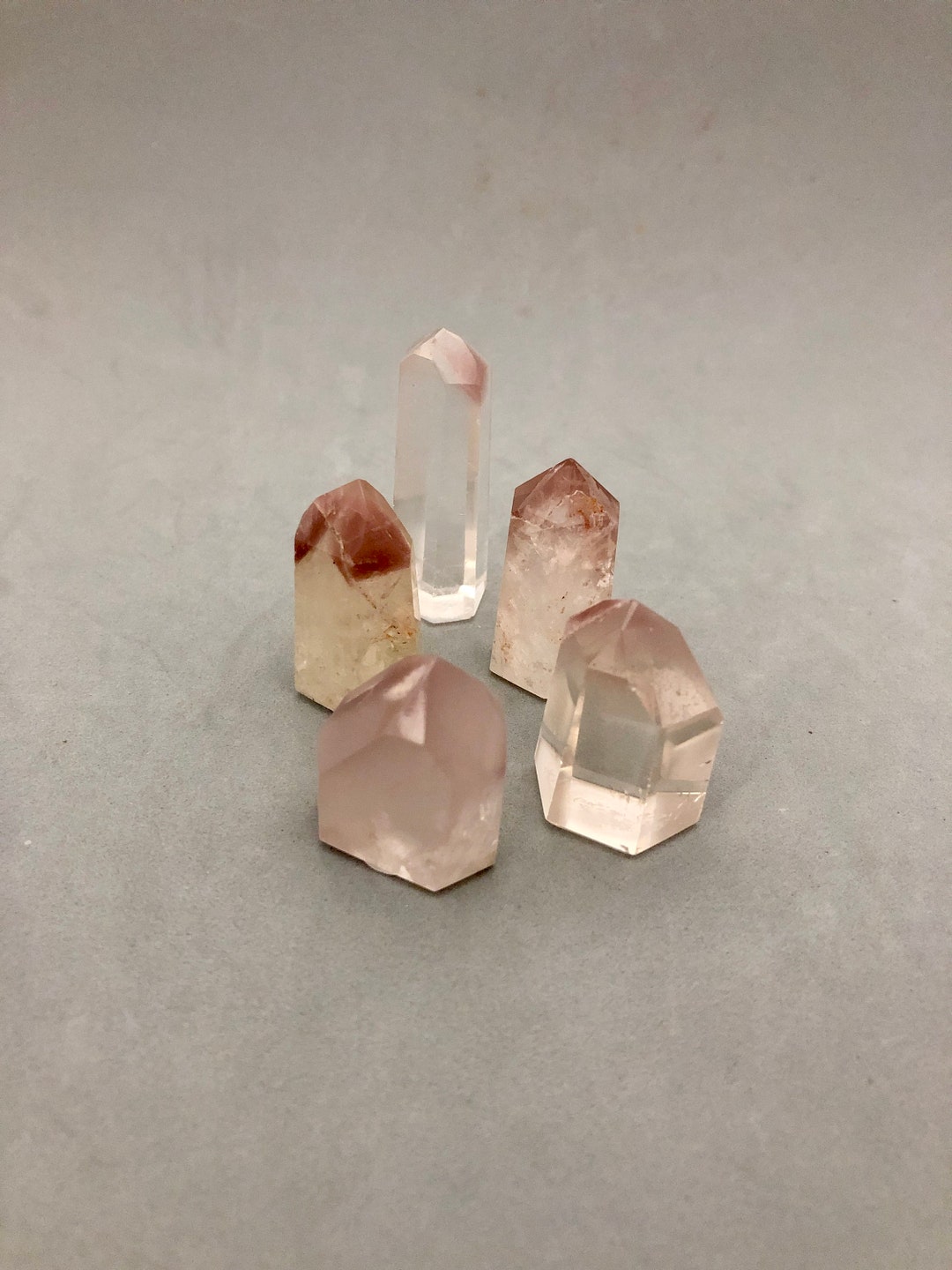 Mini Lithium Quartz Crystal Point Crystals for Peace Crown Chakra Third ...