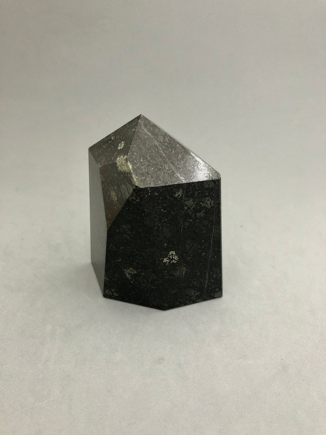 Coppernite Indian Nuummite Crystal Freeform Point (3 5/8" Tall) for ...