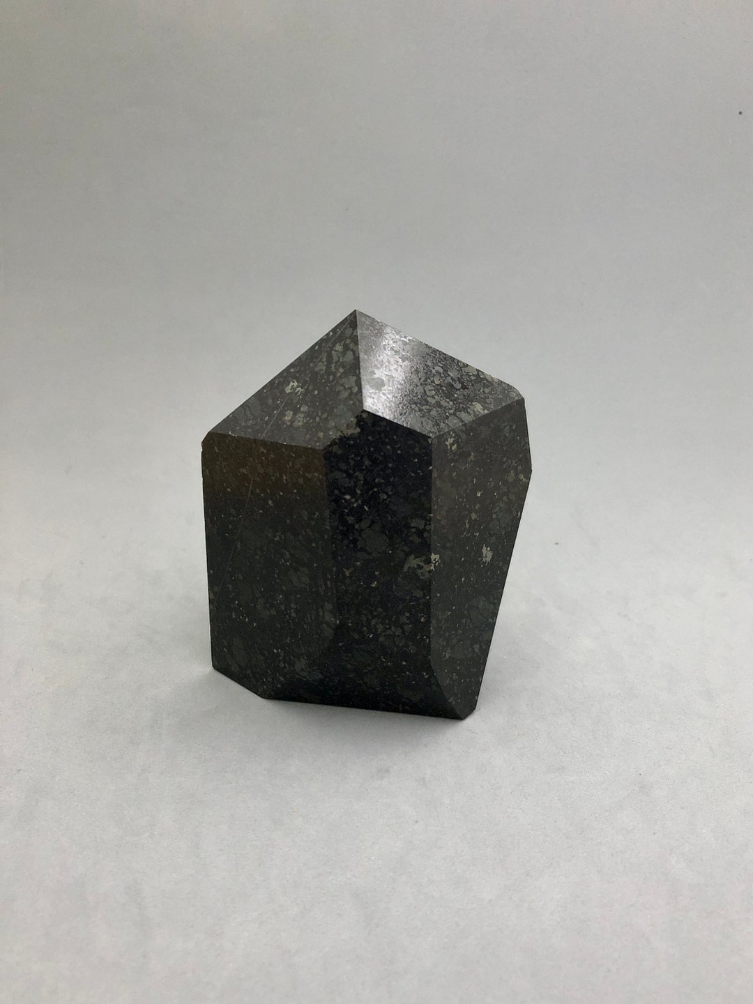 Coppernite Indian Nuummite Crystal Freeform Point (3 7/16" Tall) for ...
