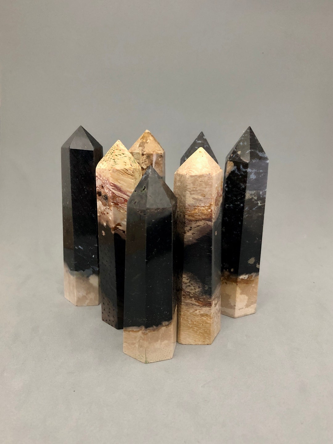 Agatised Palm Root Petrified Palm Root Crystal Point (3 1/2" Tall) for ...