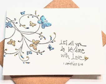 Grow in Grace Christian Note Cards With Envelopes - Etsy