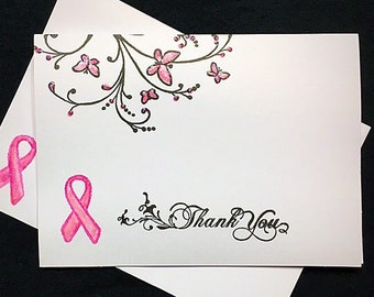 Breast Cancer Thank You Note - Etsy