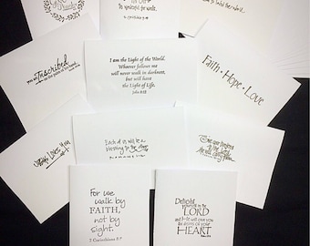 Christian note cards | Etsy