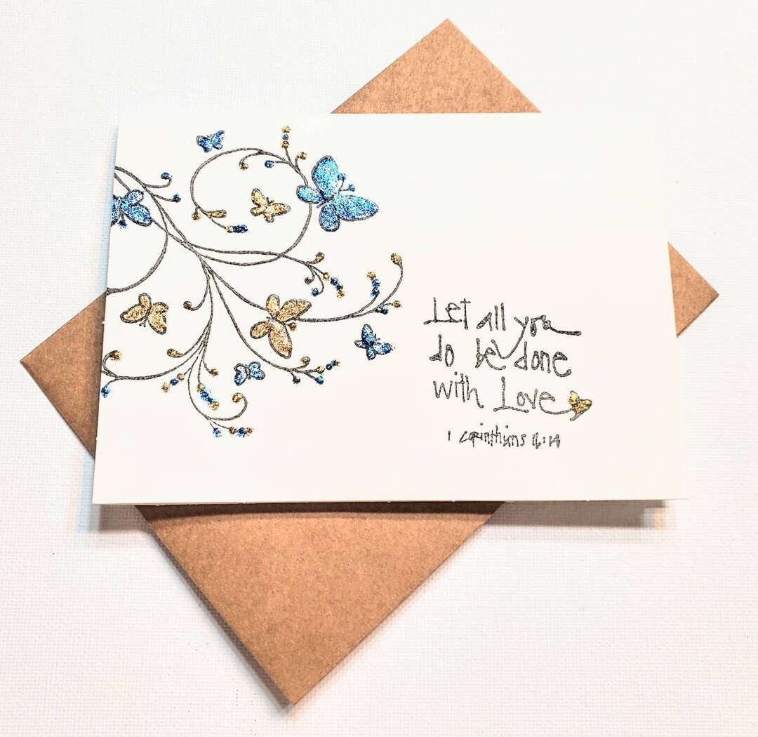 10 ~ Scripture Blank Note Cards and Envelopes. Christian Note Cards ...