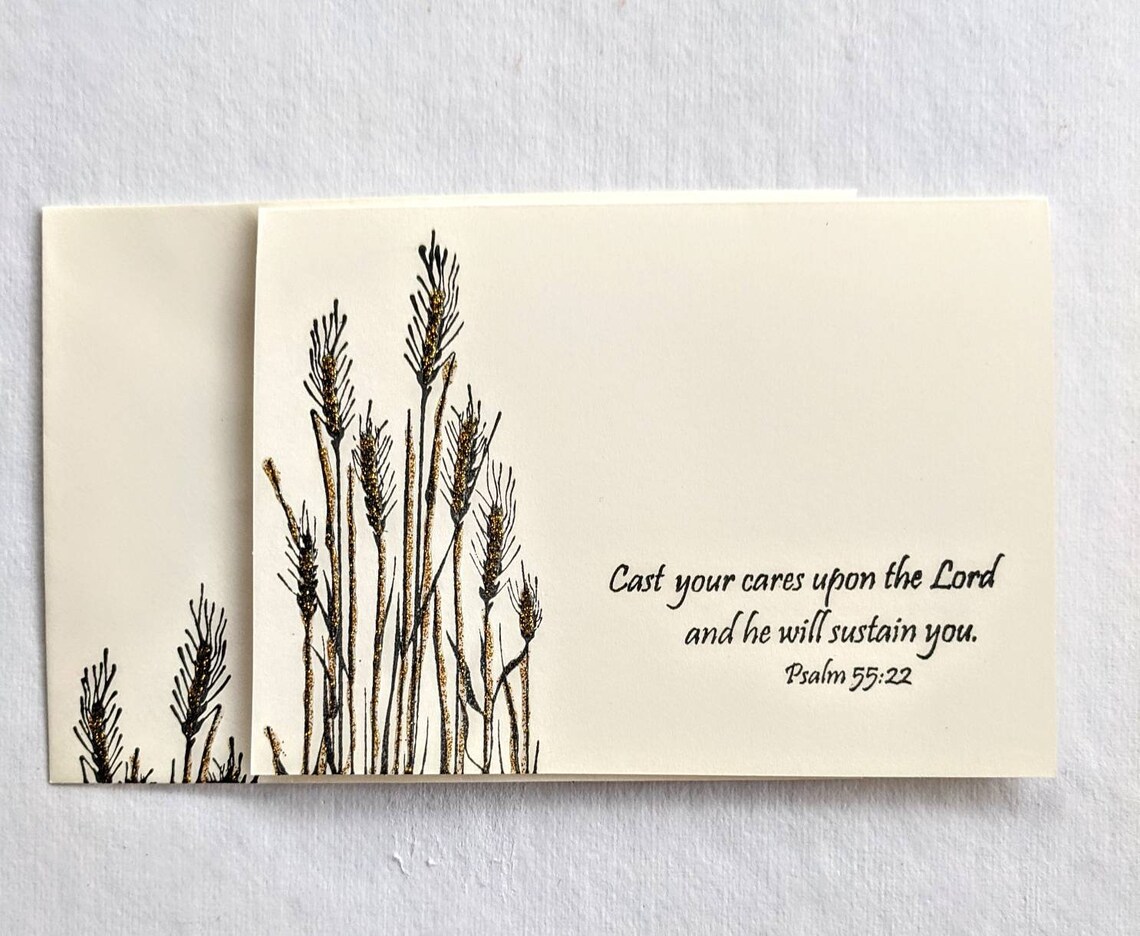 14 Scripture Blank Note Cards and Envelopes. Cards Are Ivory - Etsy