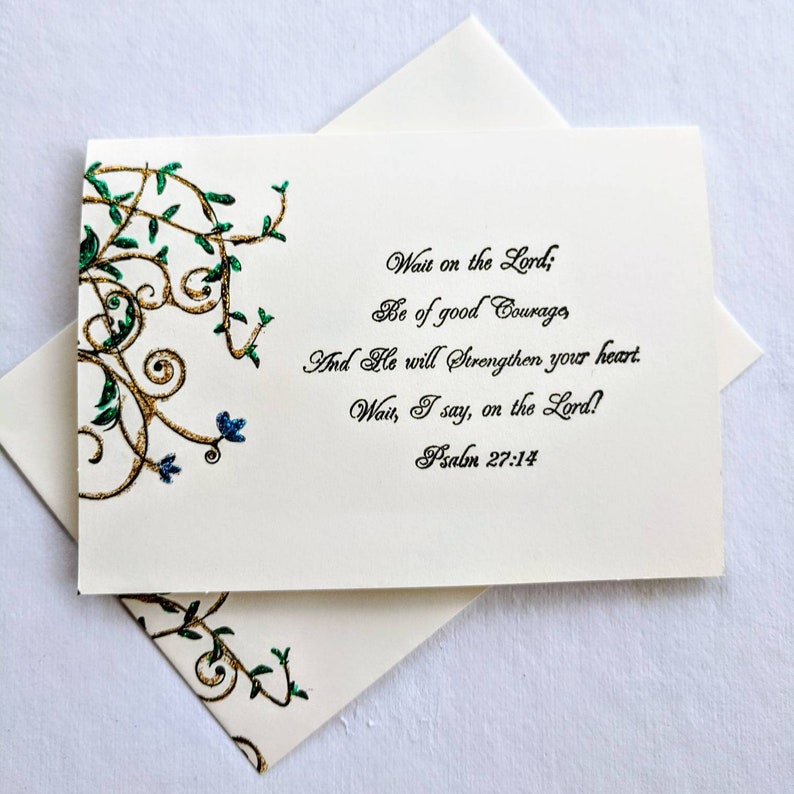14 Scripture Blank Note Cards and Envelopes. Cards Are Ivory - Etsy