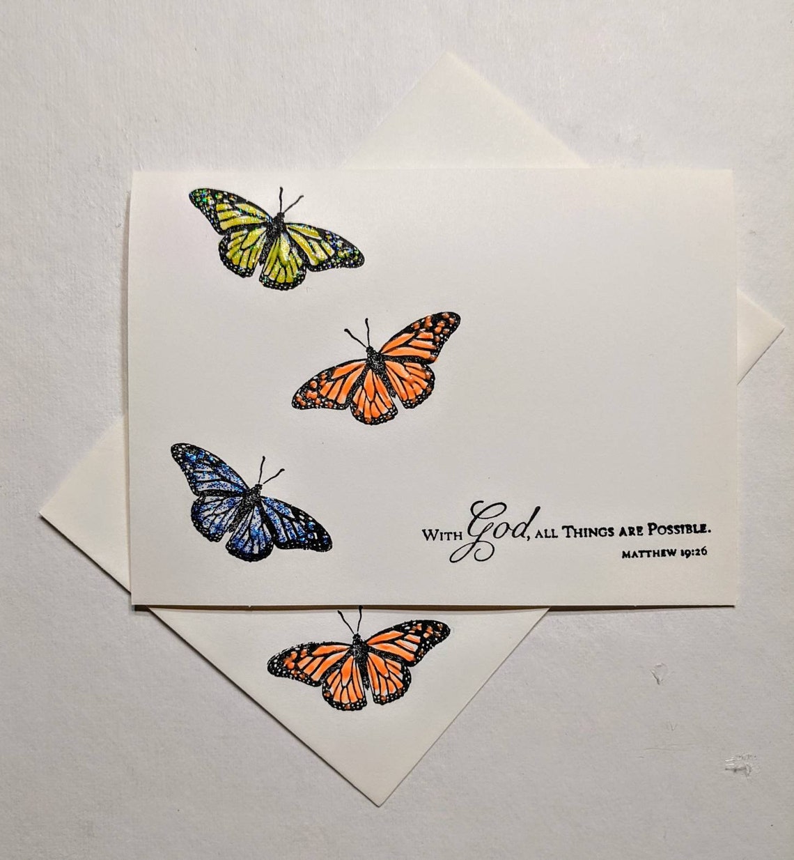 14 Scripture Blank Note Cards and Envelopes. Cards Are Ivory - Etsy