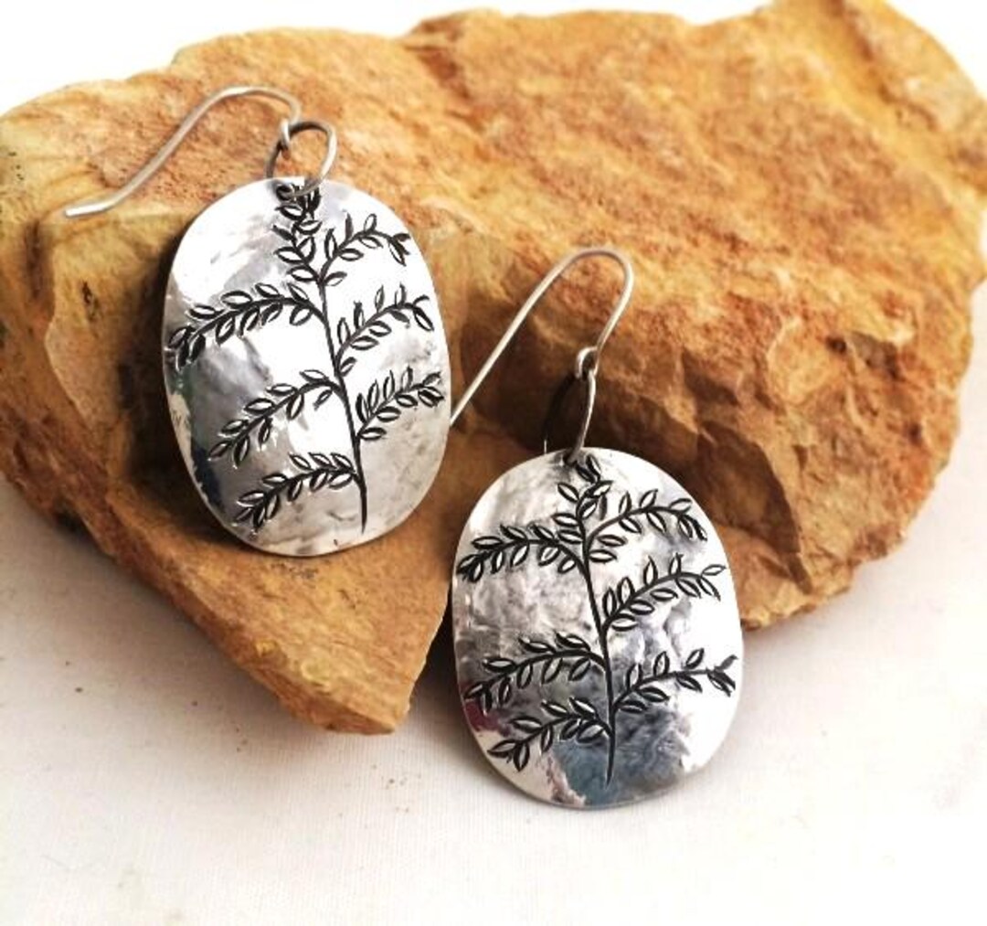 Tree Planted by Rivers/gorgeous Handmade Sterling Dangle Earrings ...