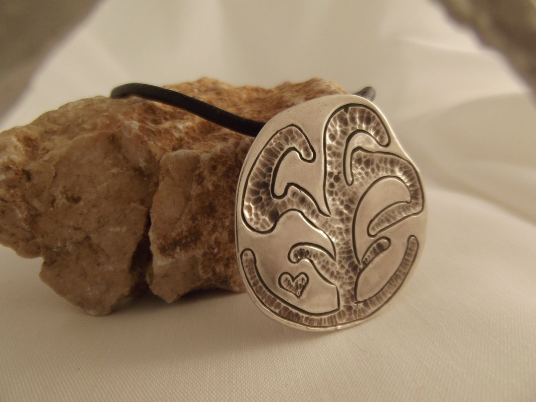 Tree of Life// Handmade Sterling Pendant//hand Chased Reverse Repousse ...