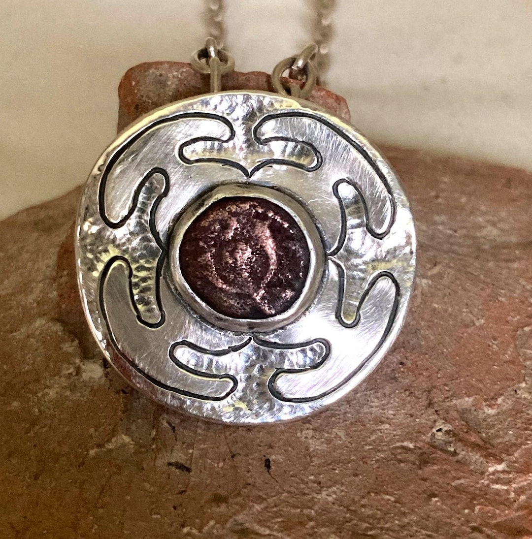 Gather the Outcasts/ancient Israeli Coin Pendant: Sterling Silver ...