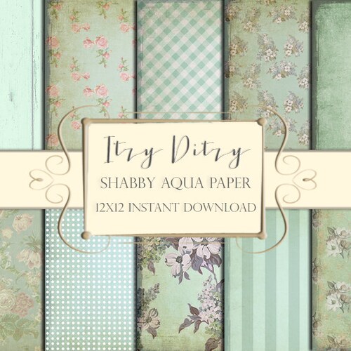 Digital Paper Pack: vintage Pink Patterns Pastel | Etsy