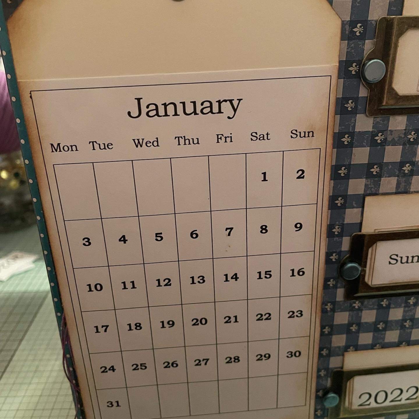Calendar Display Wardrobe - Etsy