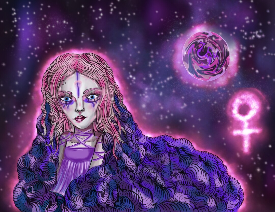 Venus Goddess With Symbol - Etsy