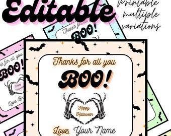 Halloween Gift Tag | You Are a Spooktacular Teacher | Printable ...