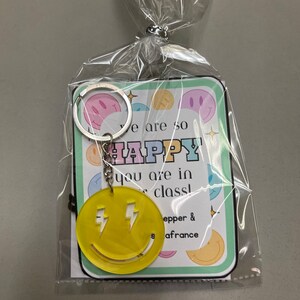 Back to School Gift Tag for Teachers- Smiley Face - Happy You Are in My ...