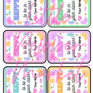 Happy to Be in Your Class - Gift Tag for Teacher - Editable Link and ...