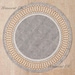 Round Rug, Machine Washable Rug, Area Rug Cotton Rug, Handblock Printed ...