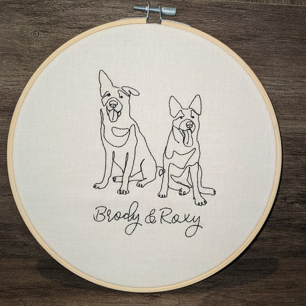 Portrait Embroidery - Etsy