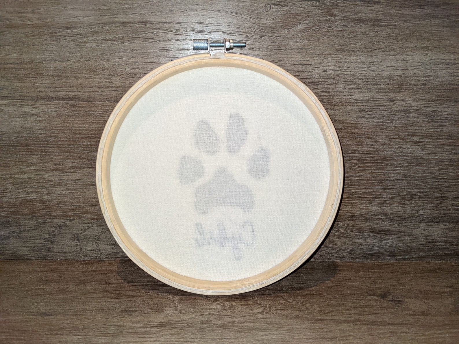 Custom Embroidered Paw Print Pet Memorial, Dog Gift - Etsy
