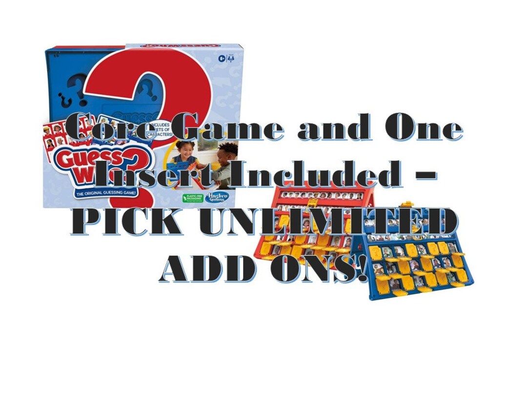 Core Game With Unlimited Add on Sets!! - Guess Who Version 2.0 ...