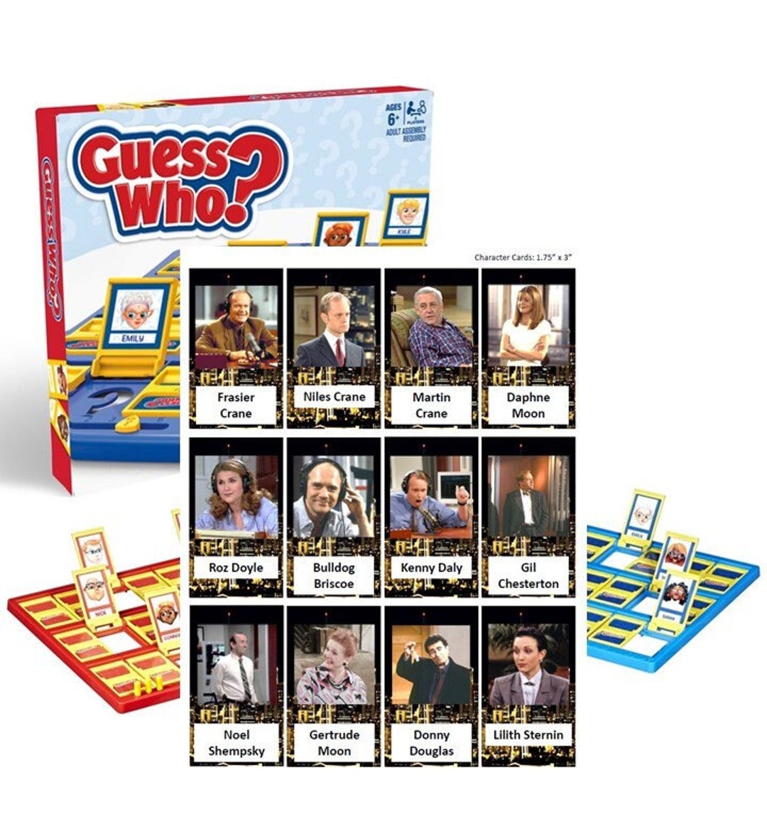 FRASIER Guess Who Game Characters - DIGITAL ONLY - Etsy
