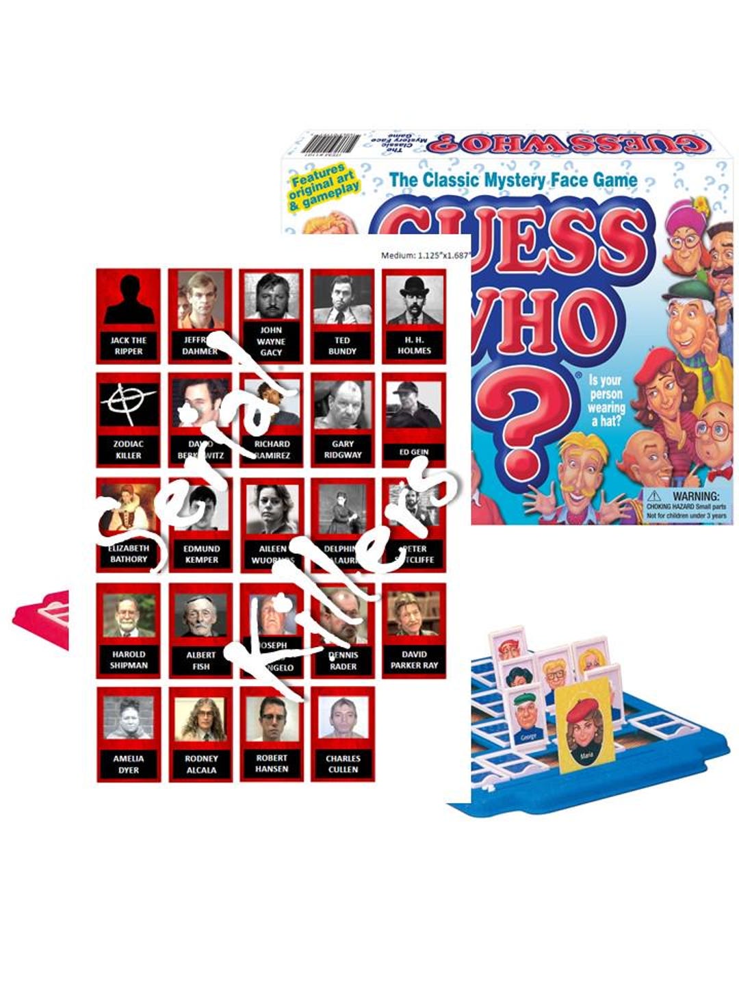 Serial Killers Guess Who Game Cards Classic Game Edition PHYSICAL GAME ...
