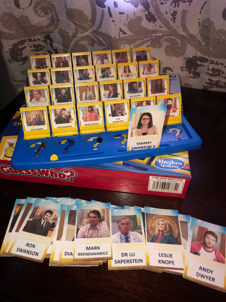 Parks and Recreation Guess Who Game Characters PHYSICAL GAME - Etsy