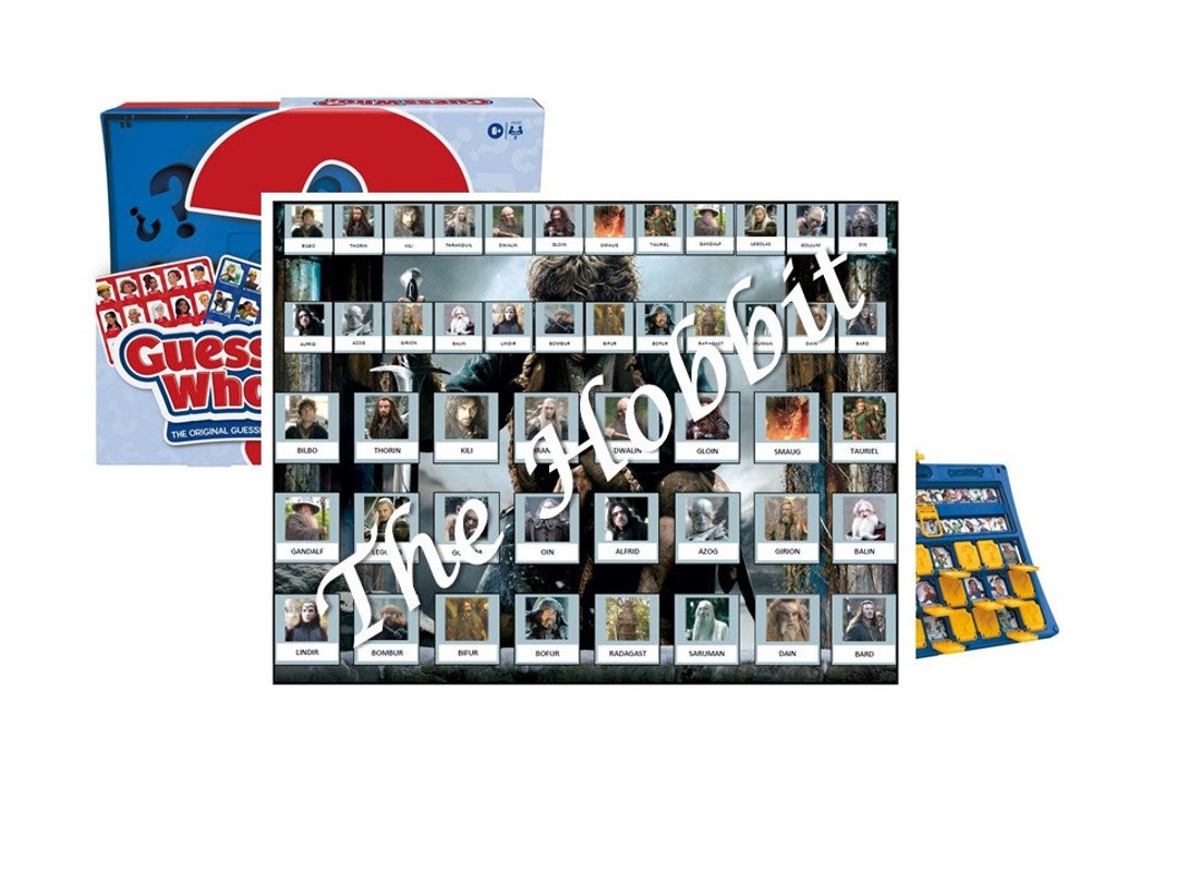 The Hobbit Guess Who Game Characters - Guess Who Version 2.0 - PHYSICAL ...
