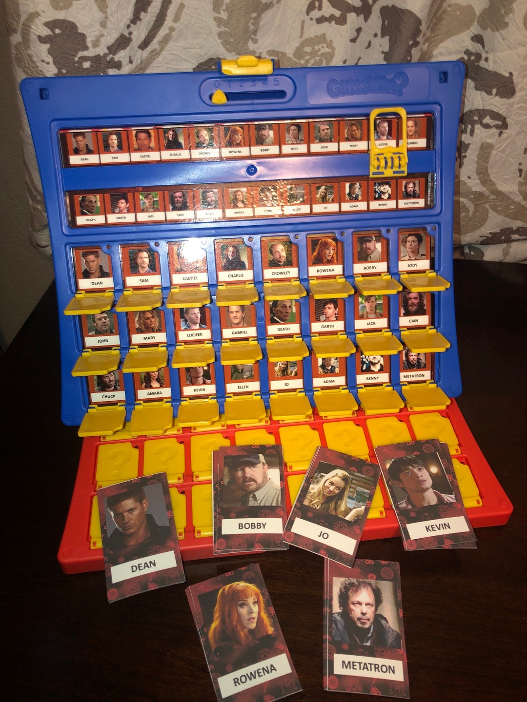 Supernatural Guess Who Game Characters - Physical Game Version 2.0 ...