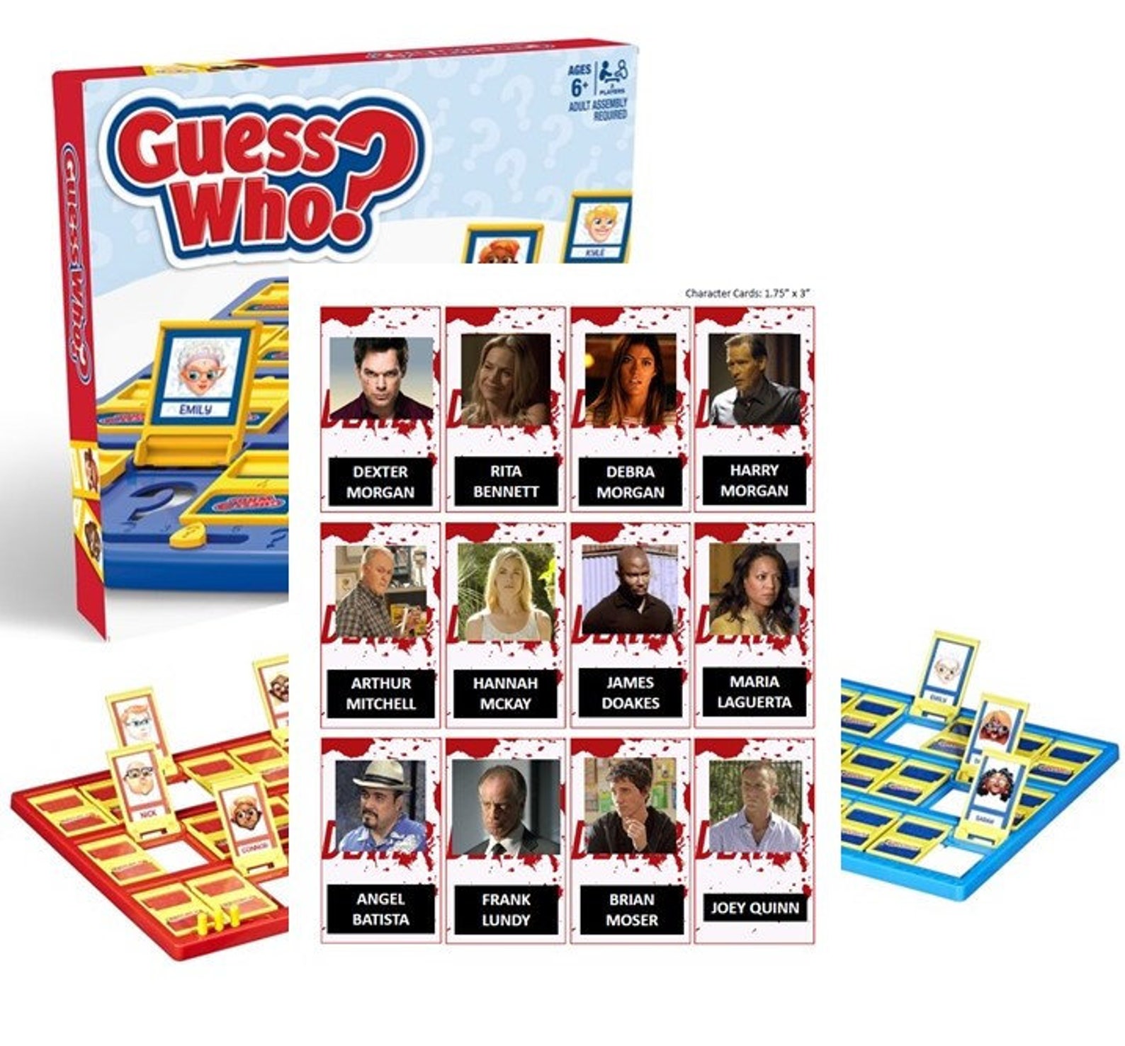 Dexter Guess Who Game Cards DIGITAL FILE ONLY - Etsy
