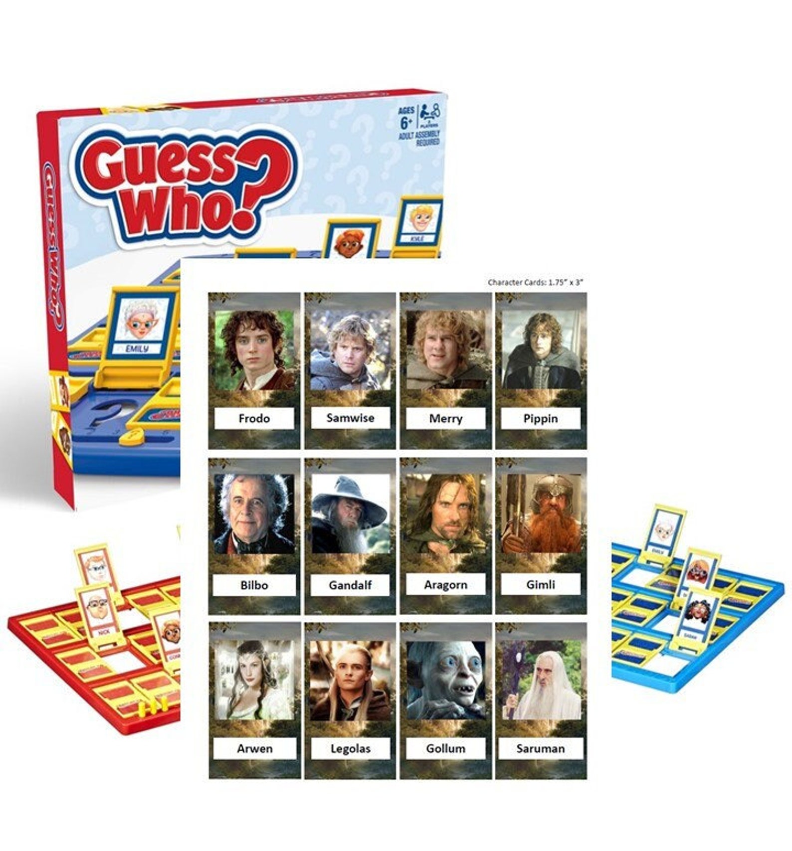 Lord of the Rings Guess Who Game Characters - DIGITAL FILE ONLY - Etsy