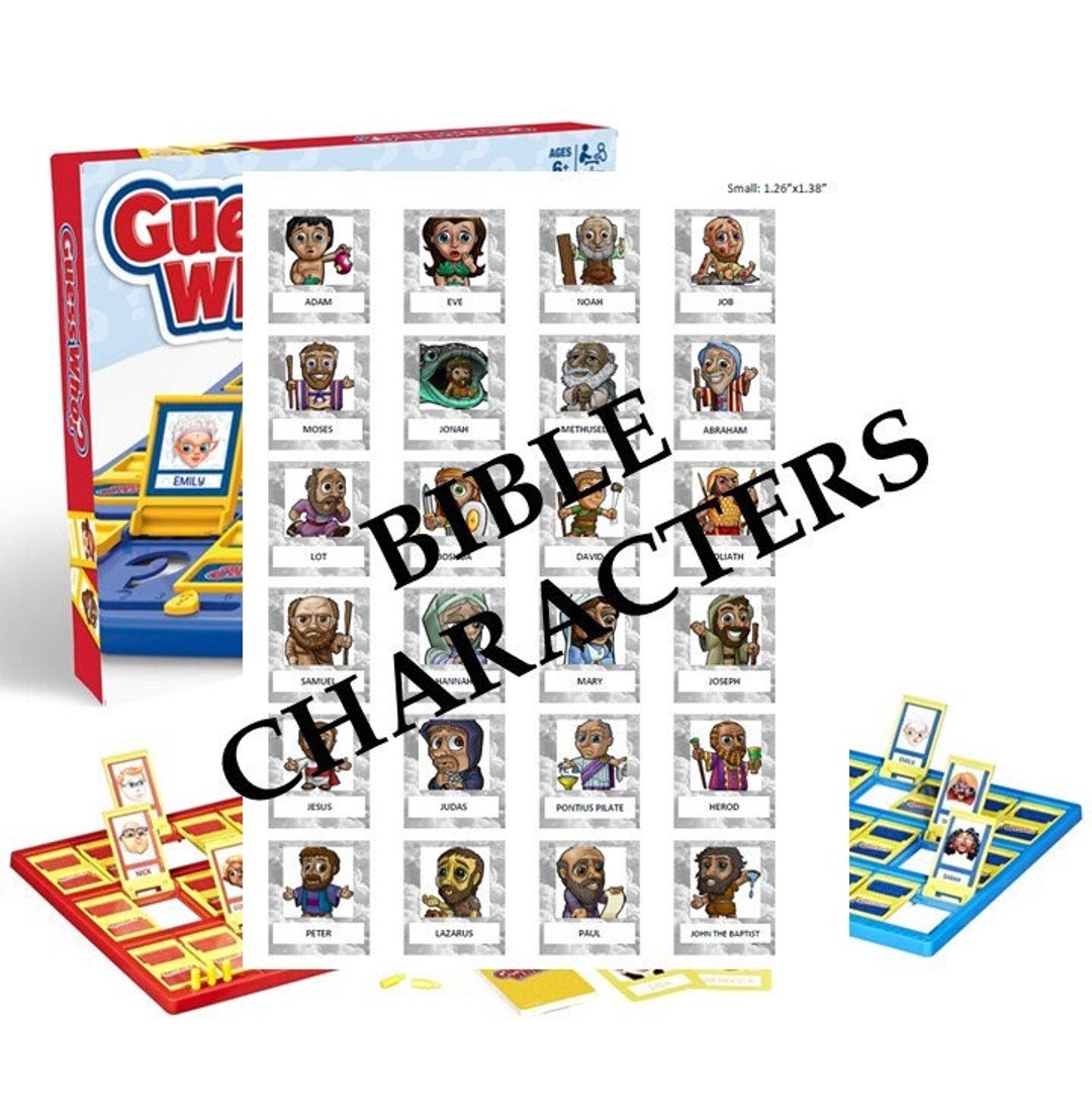 Easter Set - Bible Guess Who Game Characters - DIGITAL FILE ONLY - Etsy
