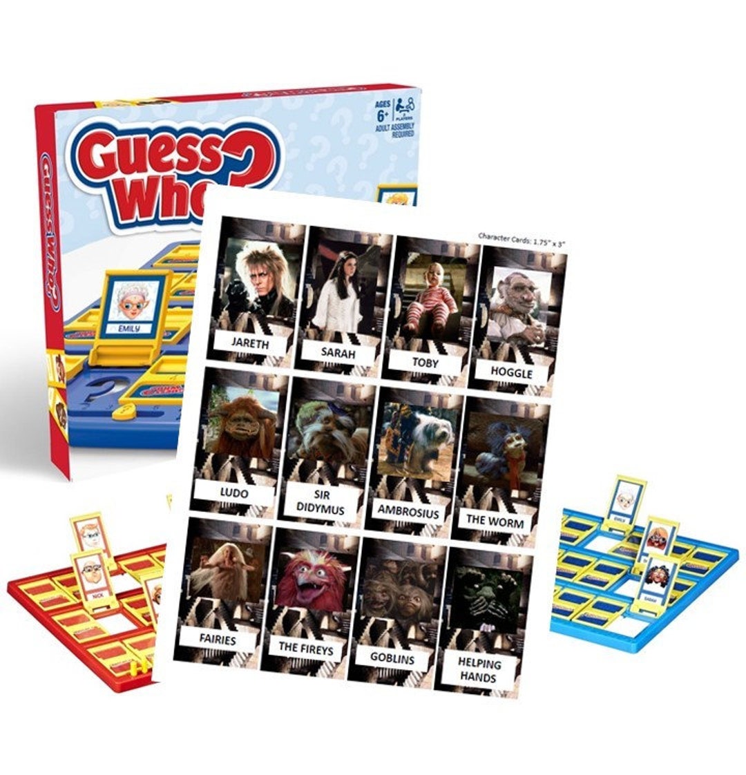 Labyrinth Guess Who Game Characters - Etsy