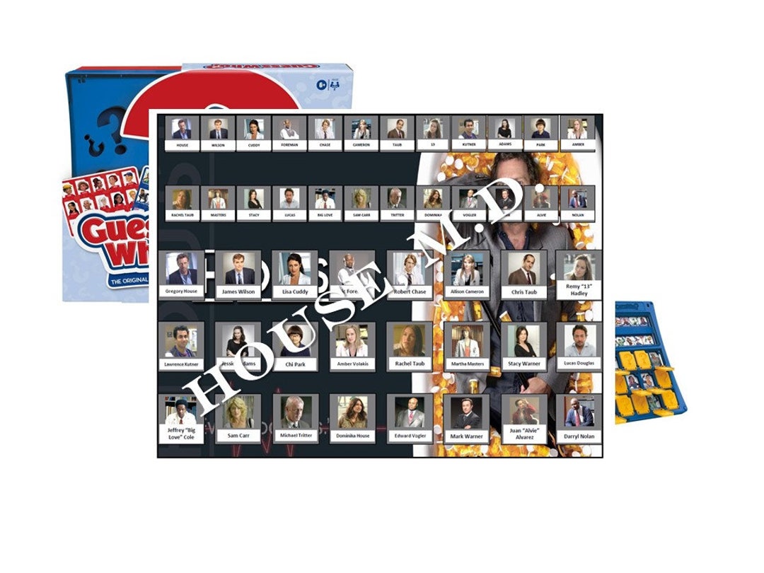 House Md Guess Who Game: Version 2.0 - PHYSICAL GAME INCLUDED - Etsy