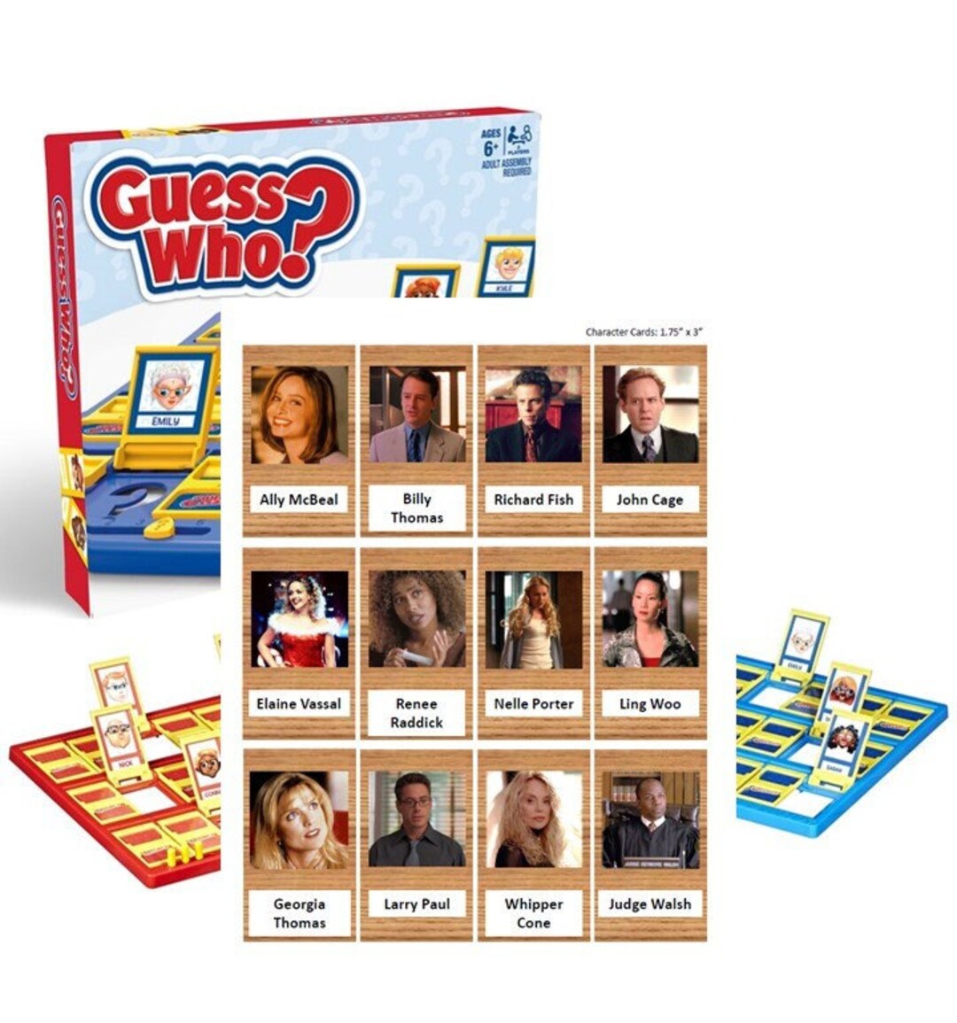 Ally Mcbeal Characters Guess Who Game Characters DIGITAL FILE ONLY - Etsy