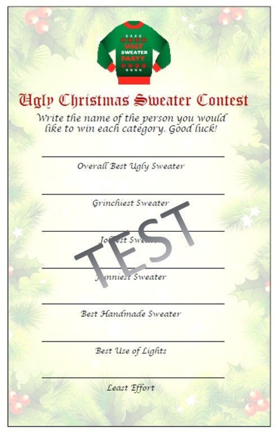 ugly-christmas-sweater-contest-ballot-etsy