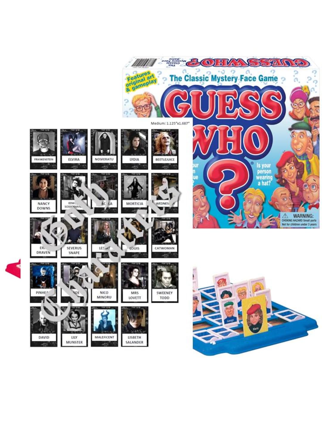 Goth Characters Guess Who Game Characters - Guess Who Classic Version ...