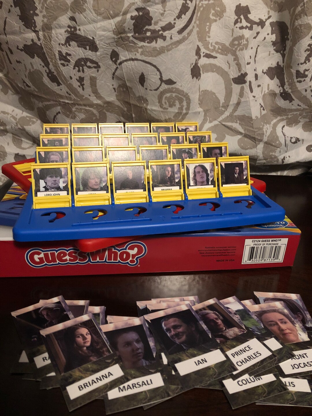 Outlander Guess Who Game Characters - PHYSICAL GAME! - Etsy