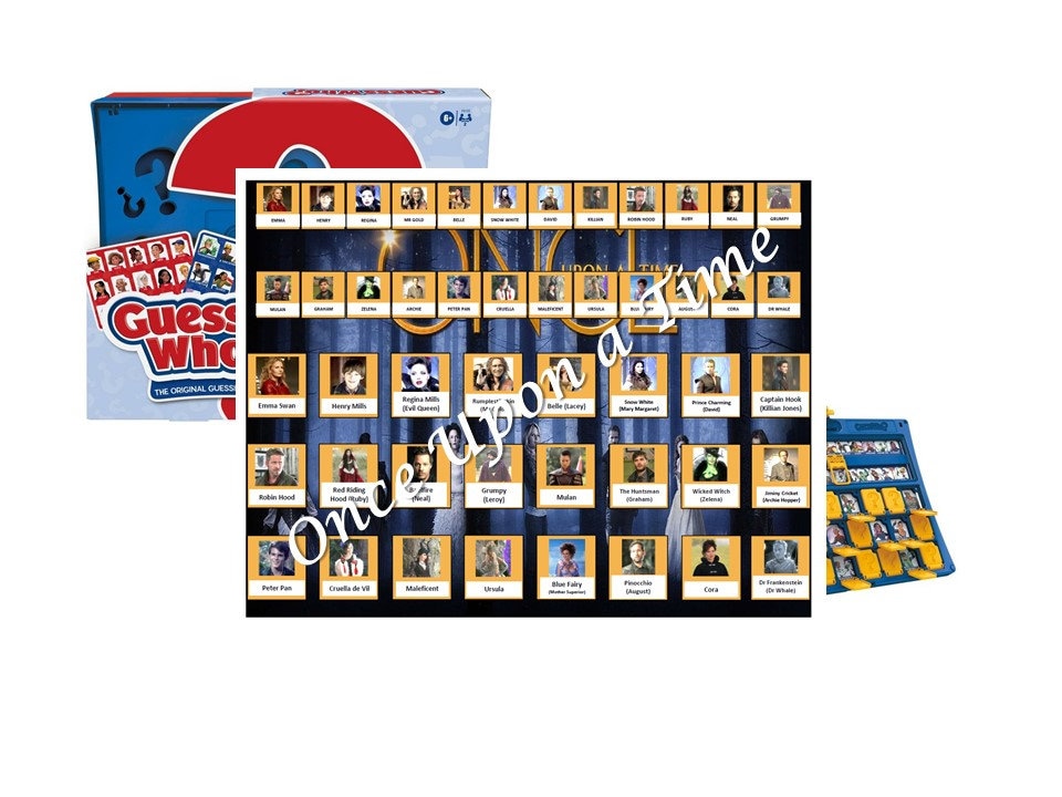 Once Upon a Time Guess Who Game Characters DIGITAL FILE ONLY - Etsy