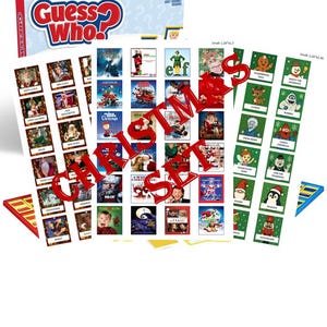 Christmas Guess Who Game Characters - 3 Options! - DIGITAL FILE ONLY - Etsy