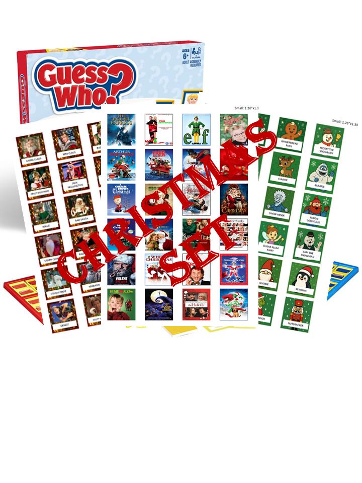 Christmas Guess Who Game Characters - 3 Options! - DIGITAL FILE ONLY - Etsy